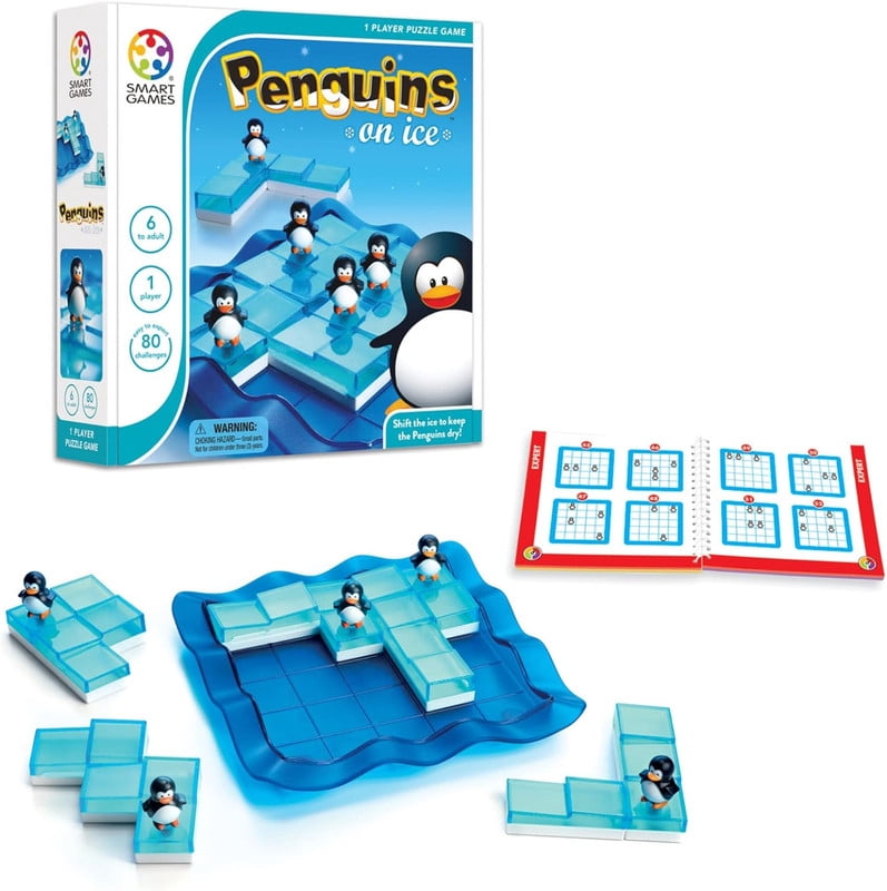 SmartGames Penguins on Ice - A Sliding Cognitive Skill-Building Puzzle ...