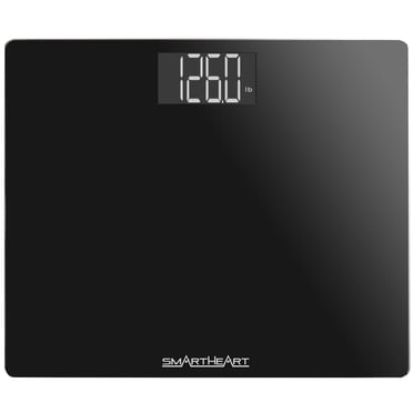 Escali EW180 Extra Wide Platform Bathroom Body Scale, LCD Digital ...