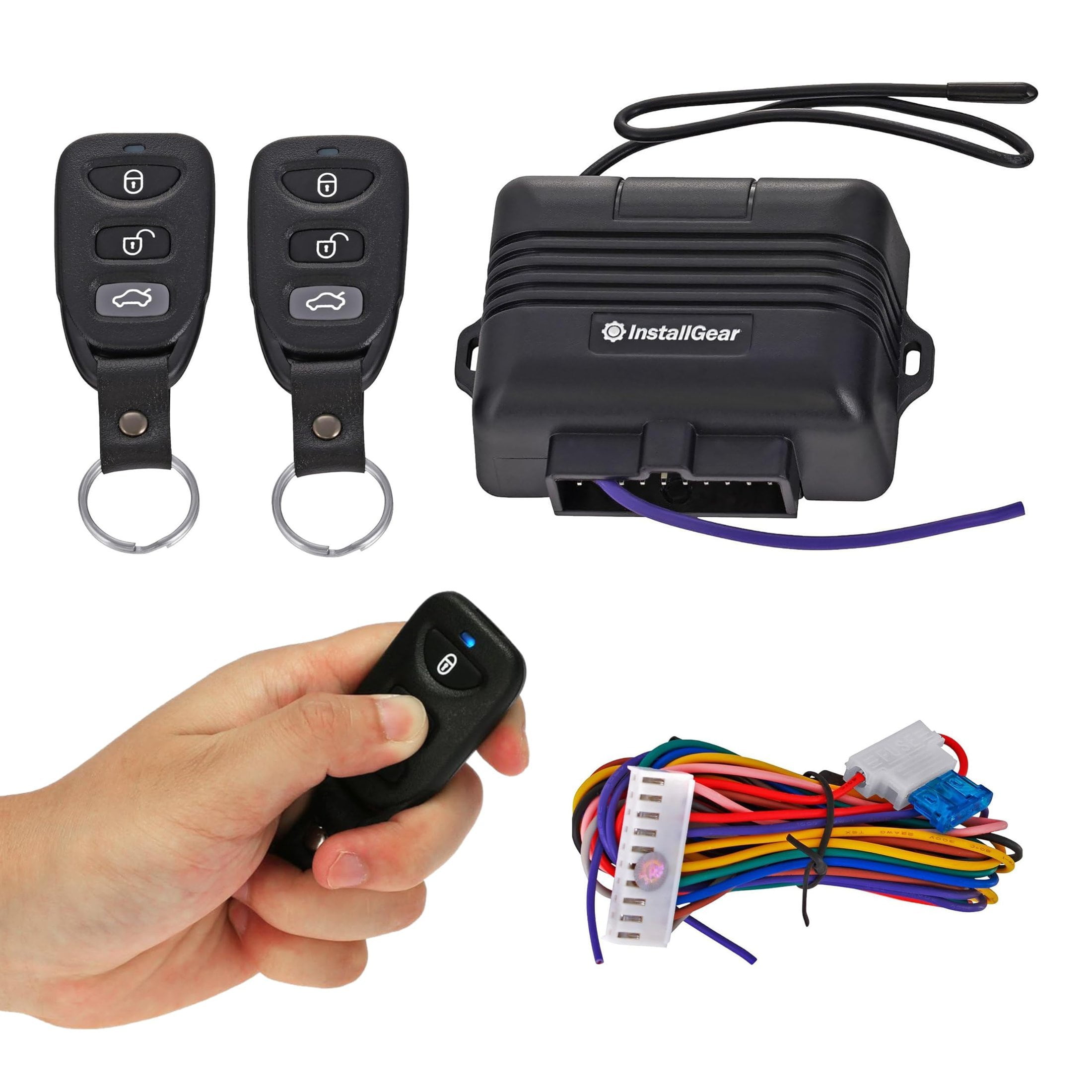 SmartKey Access System with Dual Remotes for Keyless Car Entry and ...