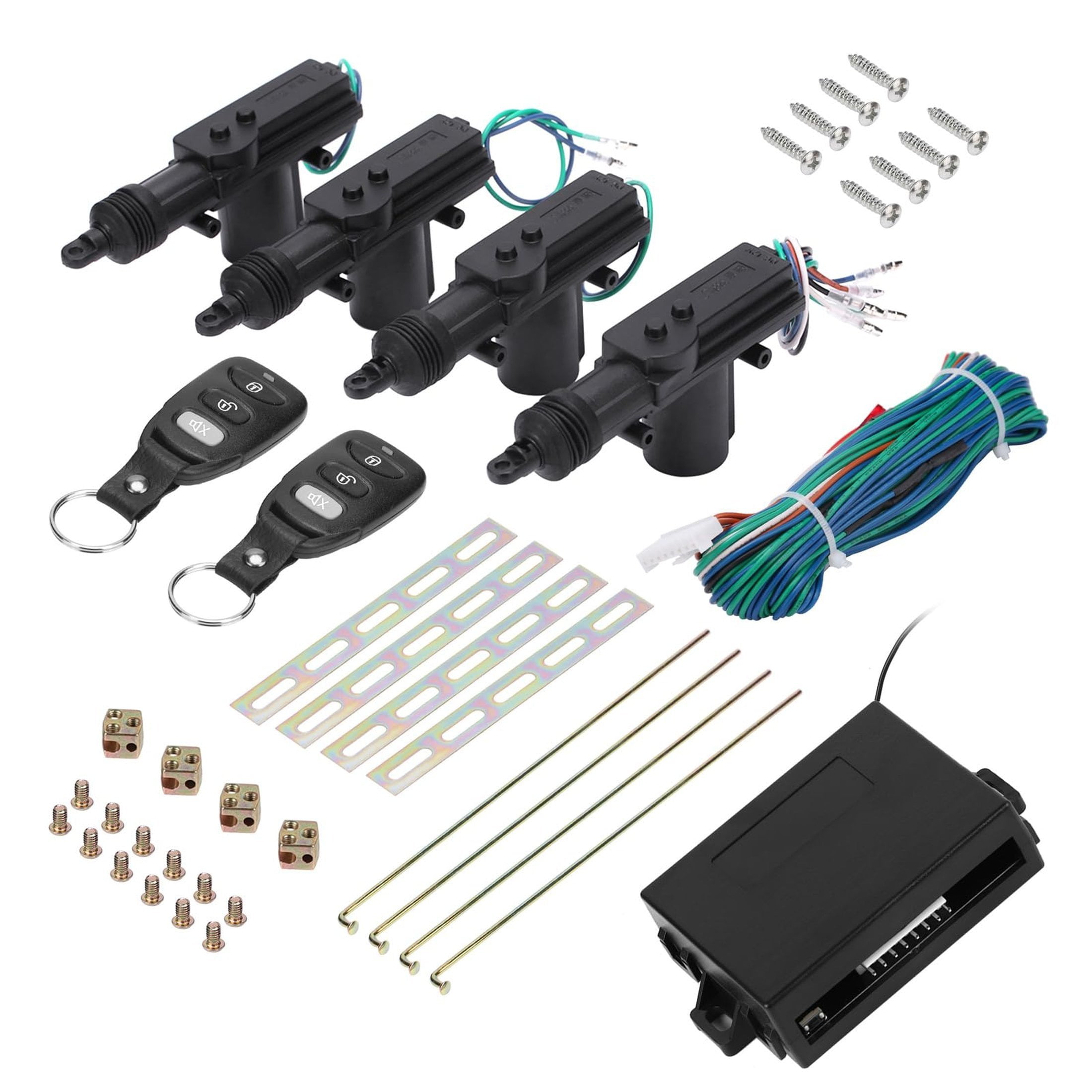 SmartKey Universal Remote Car Locking System with Dual 4-Button Remotes ...