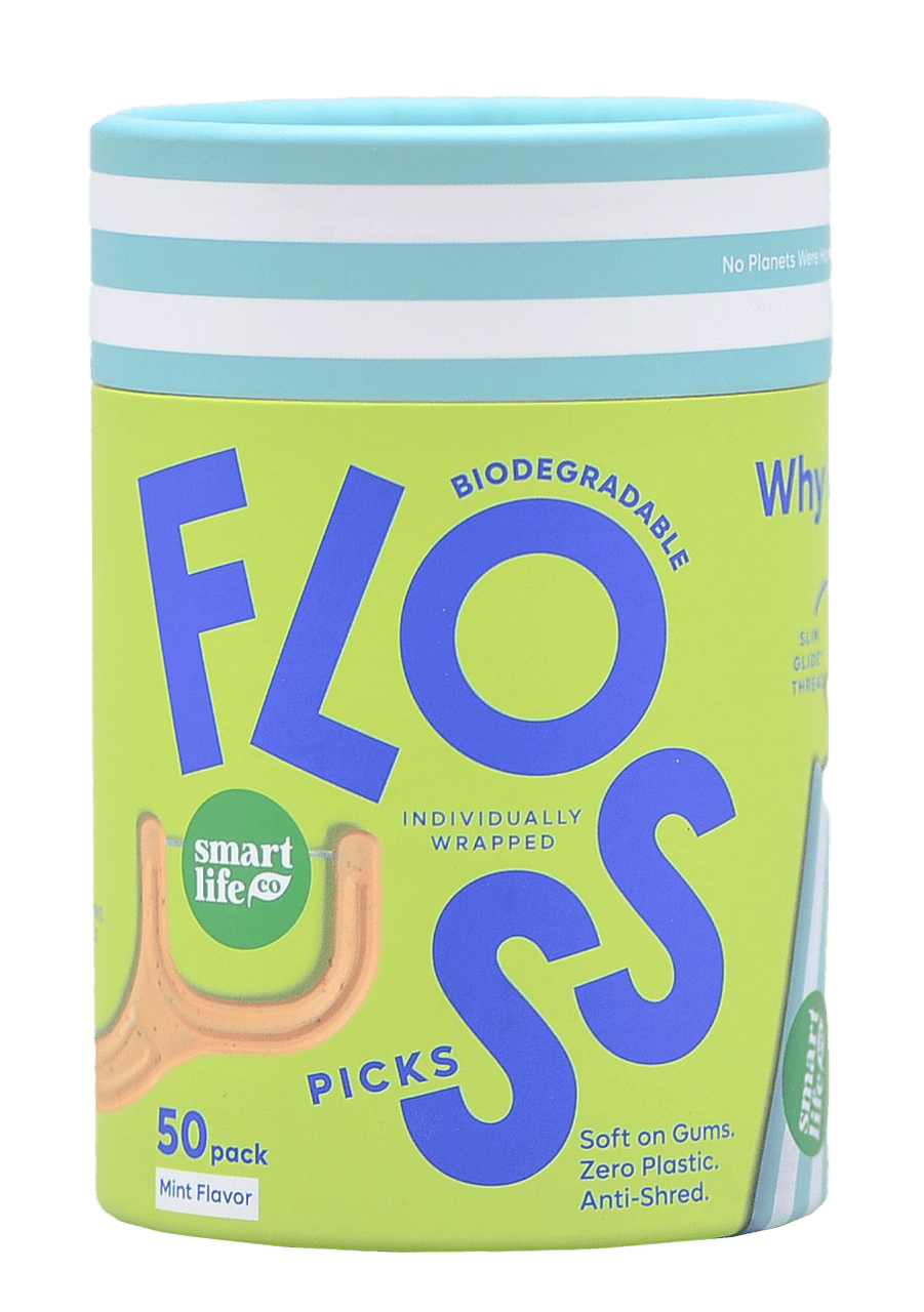 SmartLifeco Individual Wrapped Floss Picks - Mint - Walmart.com