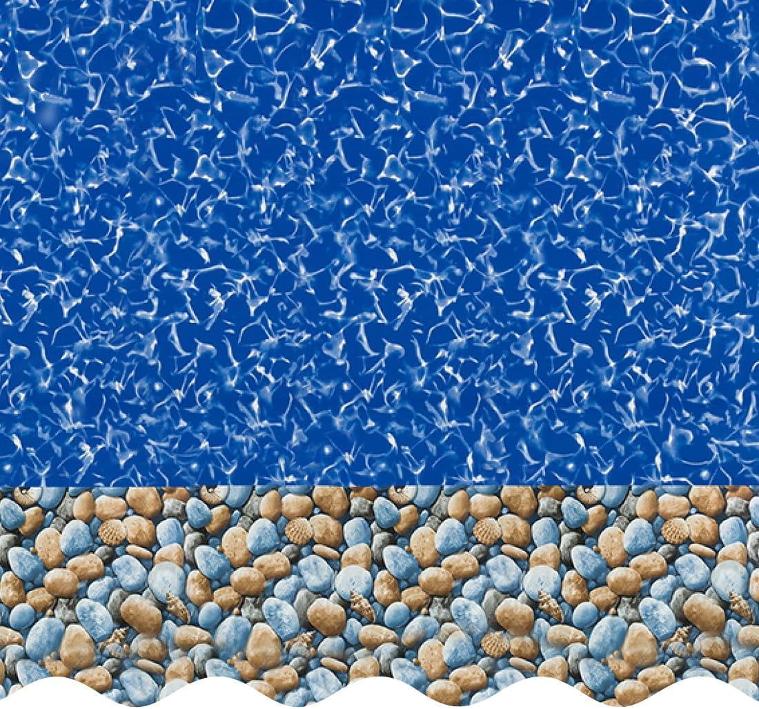 SmartLine 12' x 18' Oval Bedrock Overlap Above Ground Swimming Pool ...