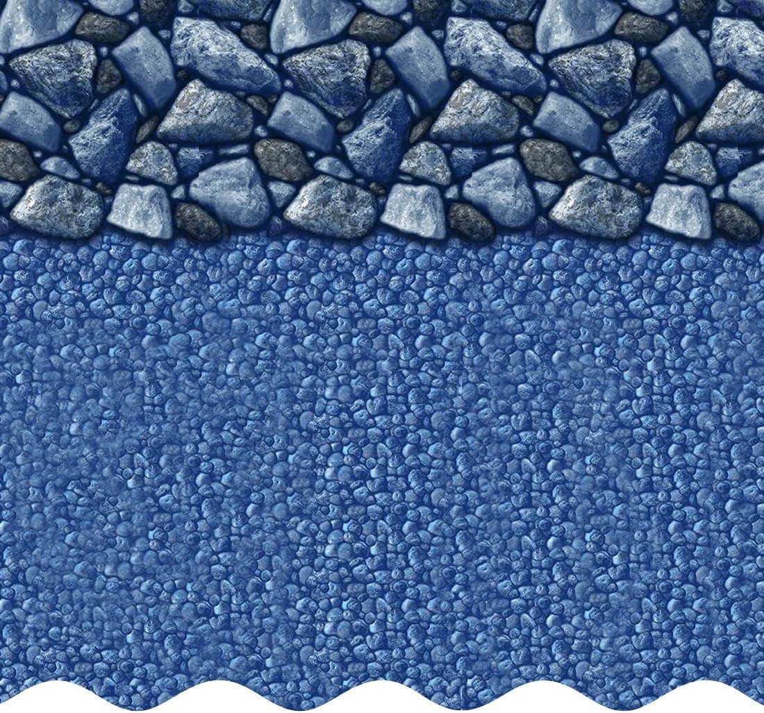SmartLine 12' x 24' Oval Coastal Rock Overlap Above Ground Swimming ...