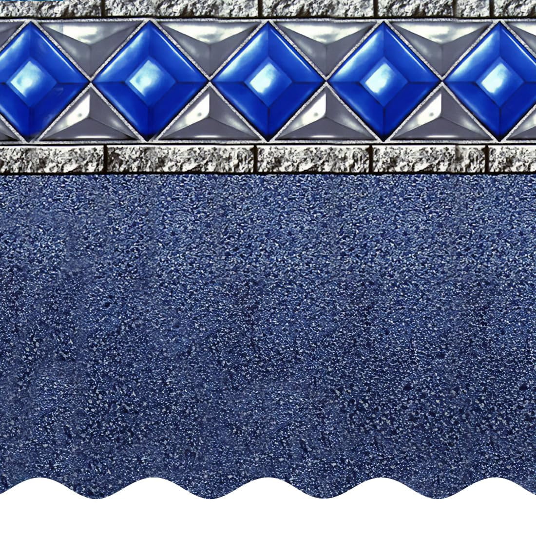 SmartLine 15' Round Blue Diamond Blue Speckle Standard Bead Above ...