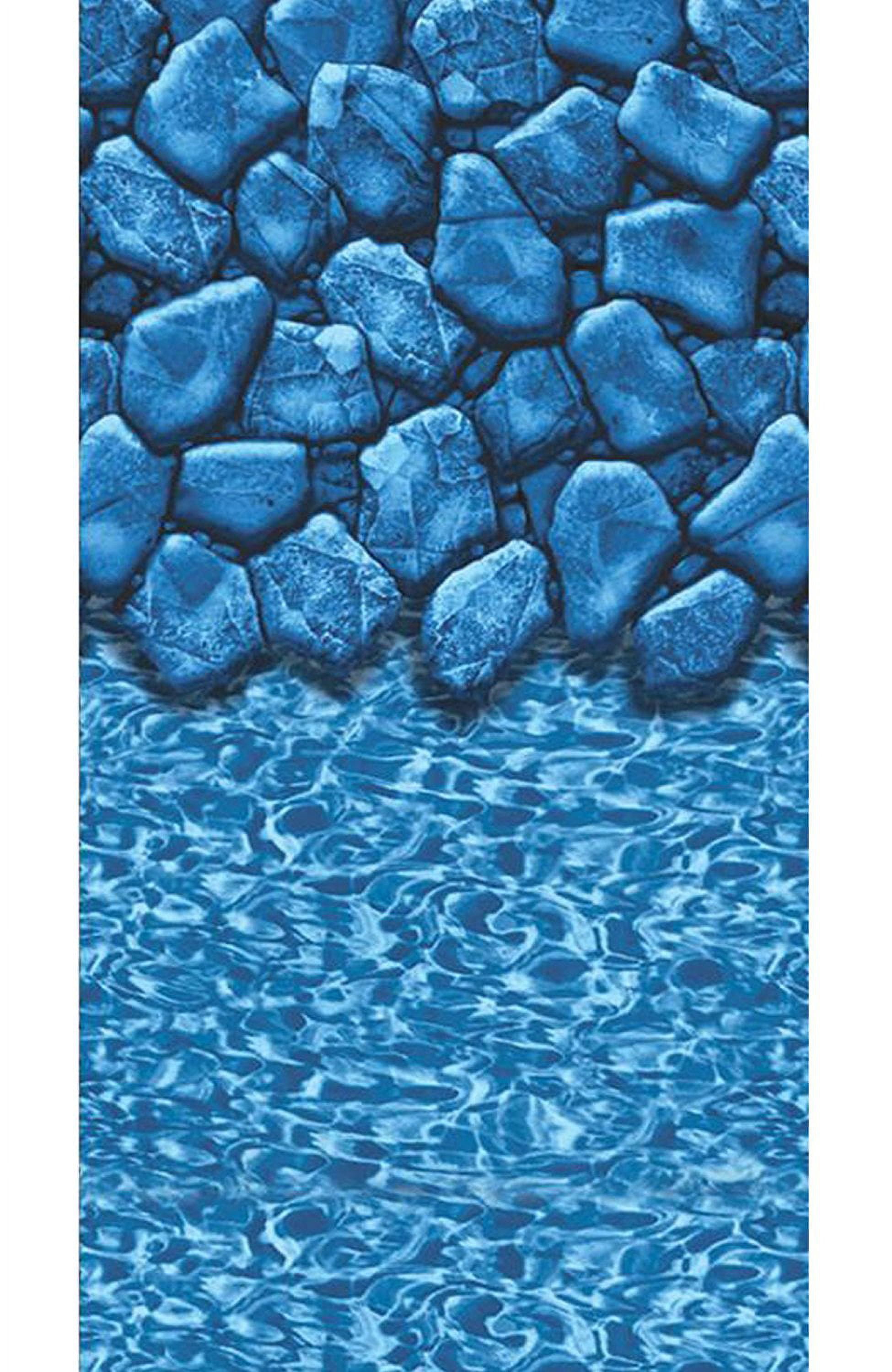 SmartLine 15' Round Unibead 52" Height 25 Gauge Boulder Swirl Swimming ...