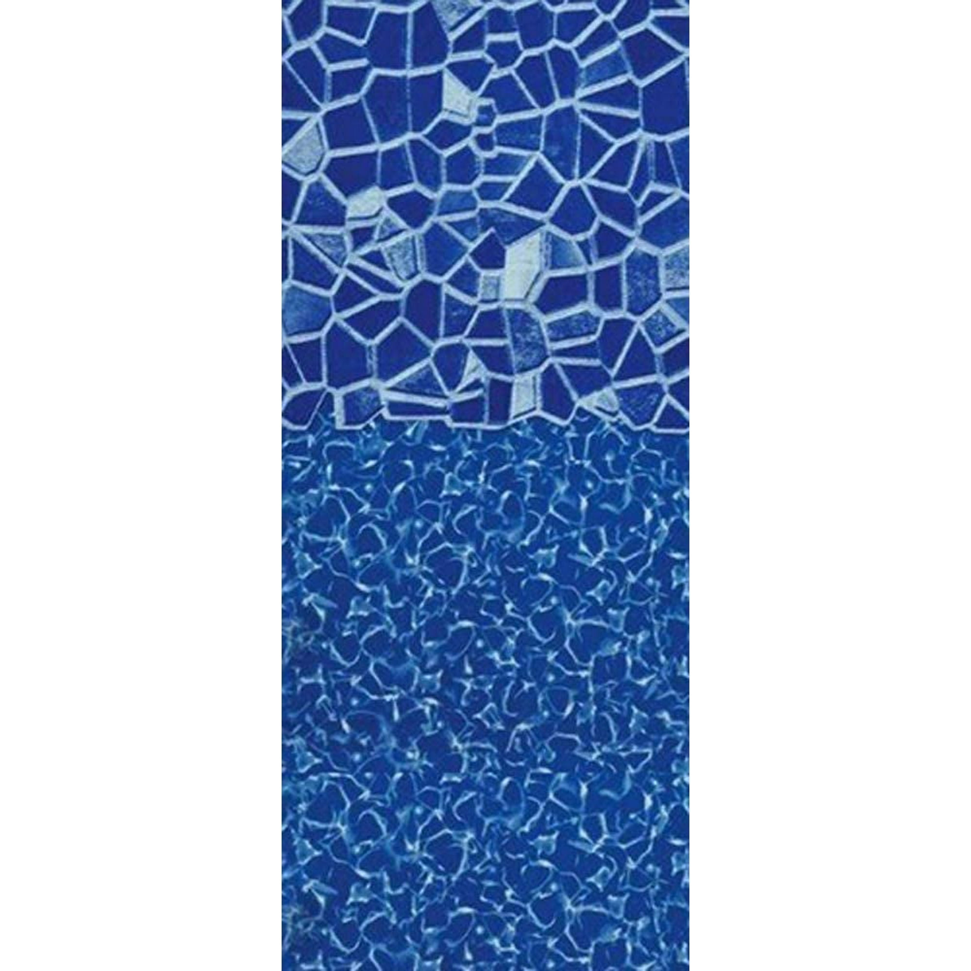 SmartLine 15' Round Cracked Glass Overlap Above Ground Swimming Pool ...