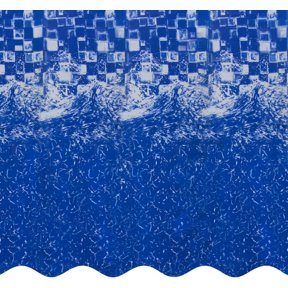 SmartLine 15' Round Antilles Dolphin Overlap Pool Liner, 48/52 Inch ...