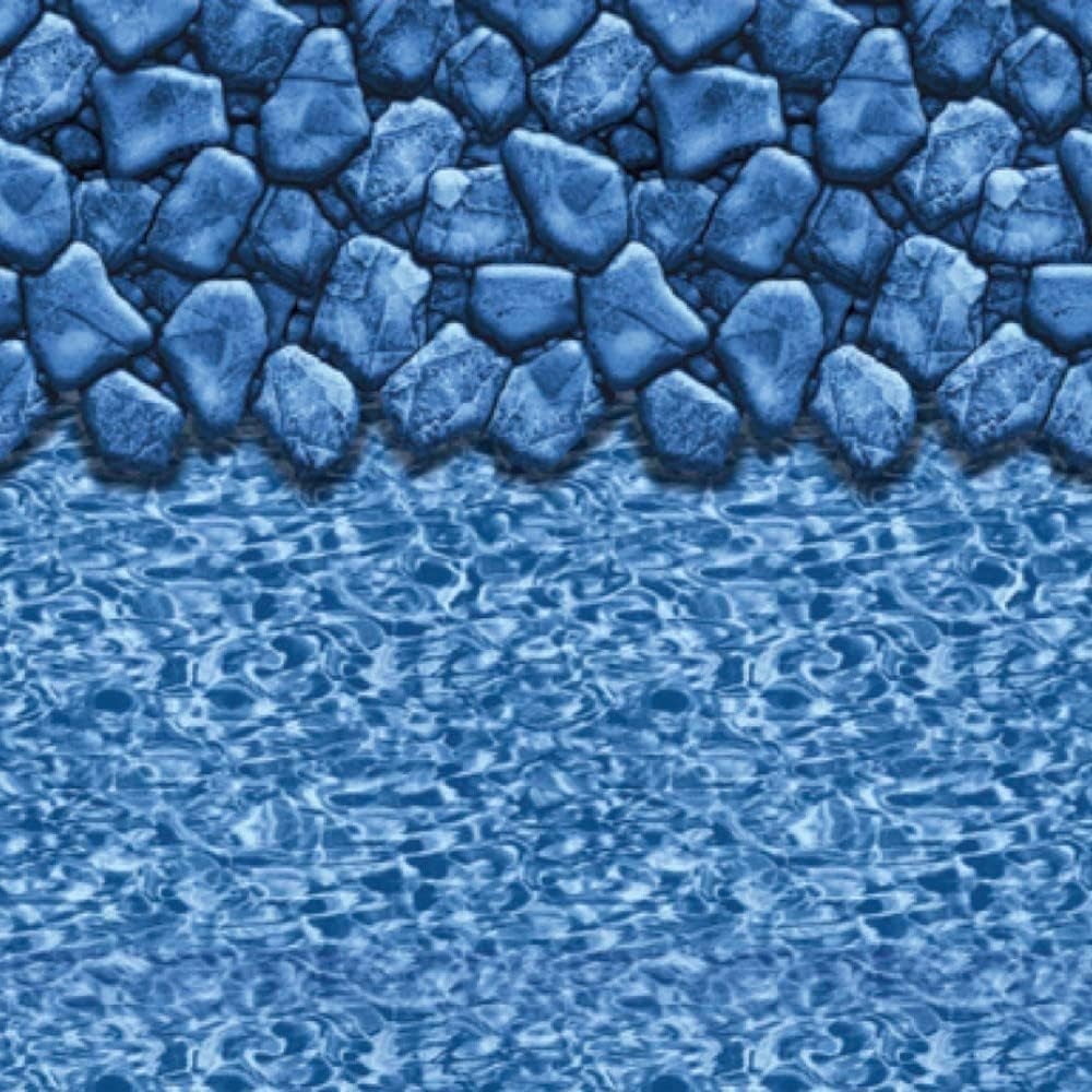 SmartLine 15' x 21' Oval Boulder Swirl Overlap Above Ground Swimming ...