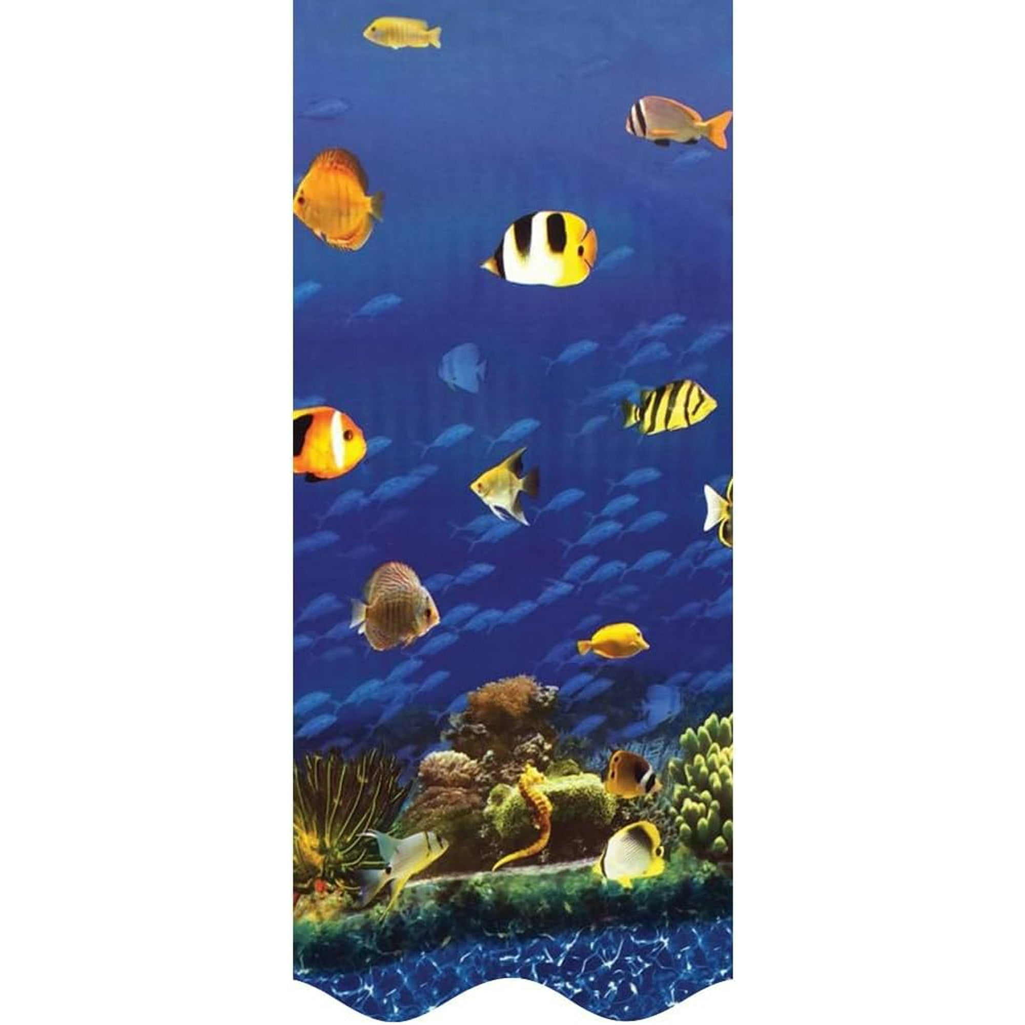 SmartLine 15' x 25' Oval Nautical Reef Overlap Above Ground Swimming ...