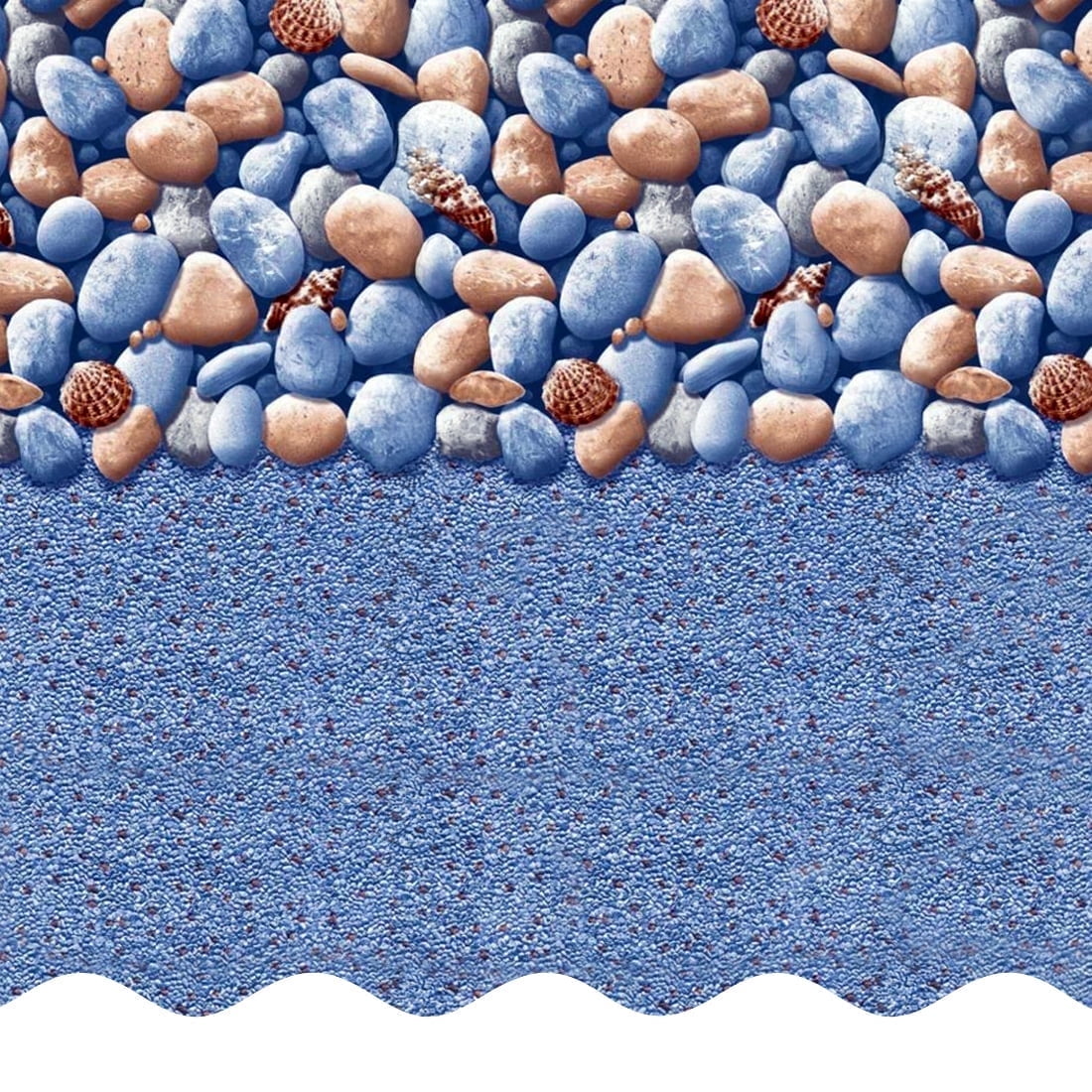 SmartLine 15' x 25' Oval Rock Island Overlap Above Ground Swimming Pool ...