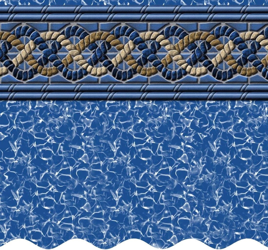 SmartLine 16' Round Mystri Gold Unibead Above Ground Swimming Pool ...