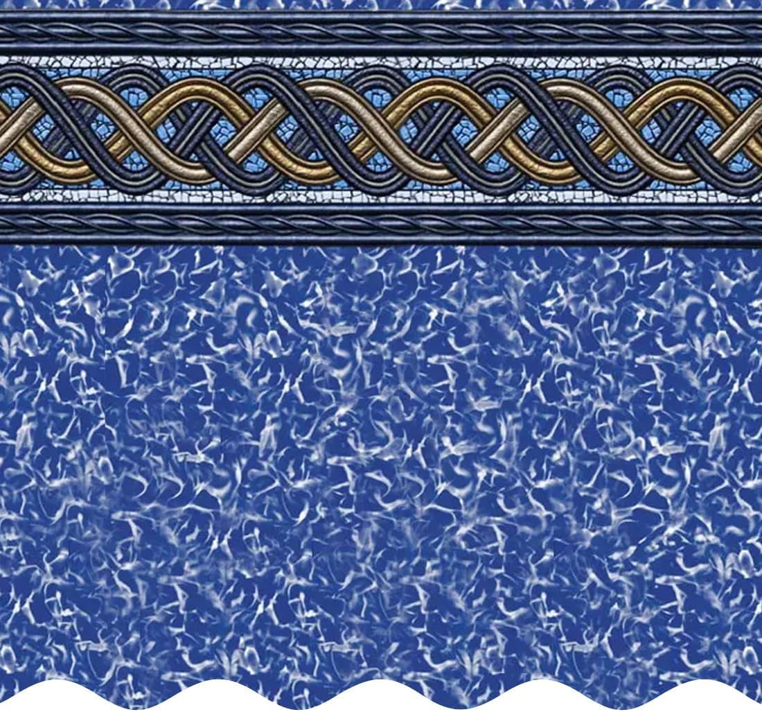 SmartLine 18' Round Braided Shimmer Unibead Above Ground Swimming Pool ...