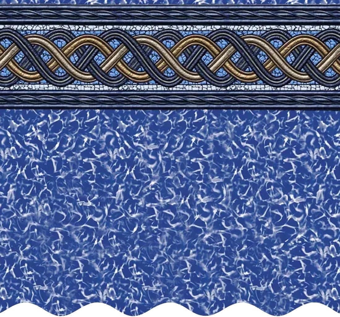 SmartLine 18' Round Braided Shimmer Unibead Above Ground Swimming Pool ...