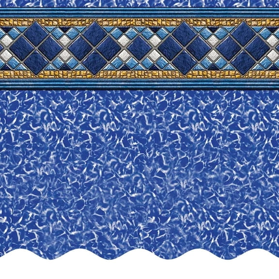 SmartLine 16' x 24' Oval Antilles Dolphin Overlap Above Ground Swimming ...