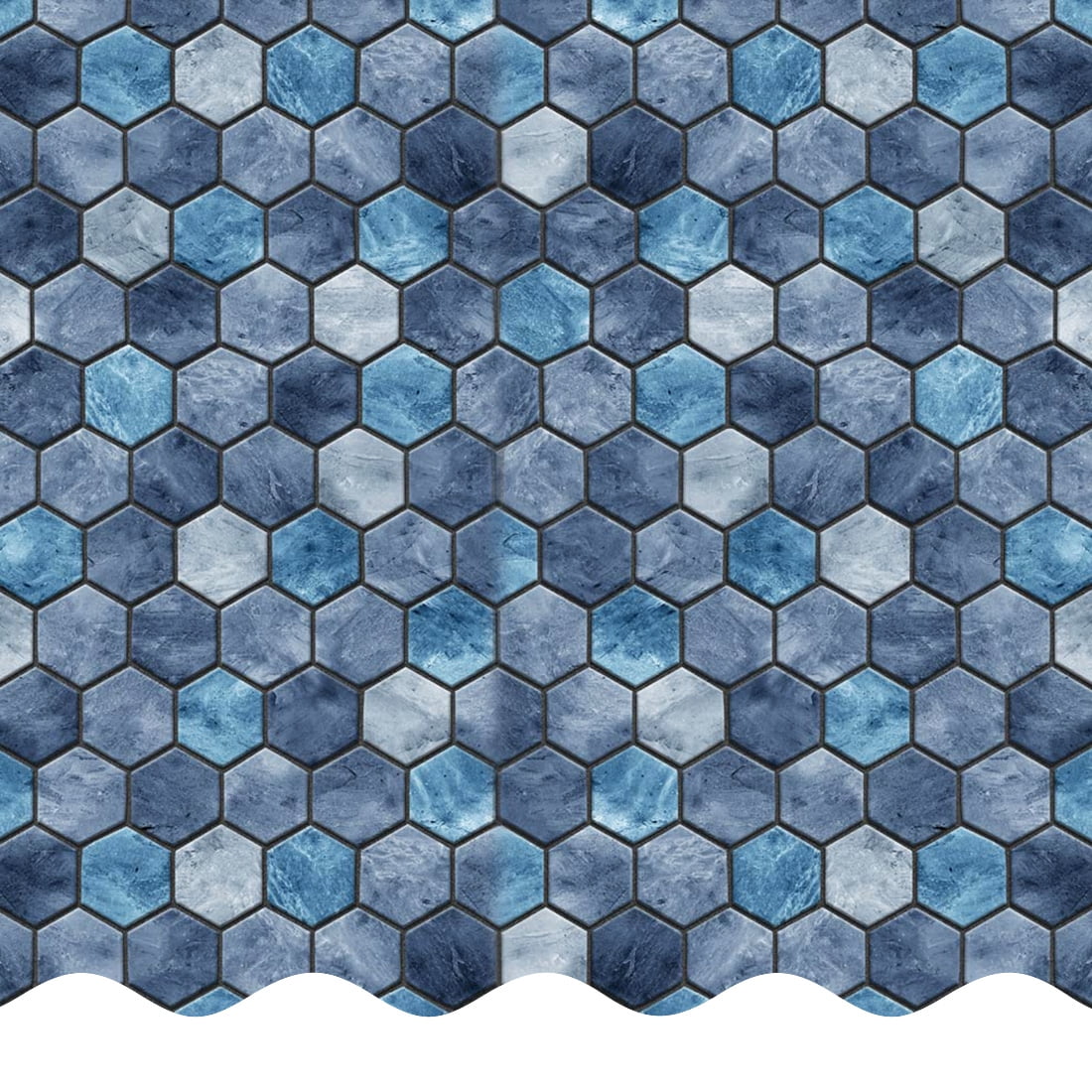 SmartLine 18' Round Travertine Hex Unibead Above Ground Swimming Pool ...