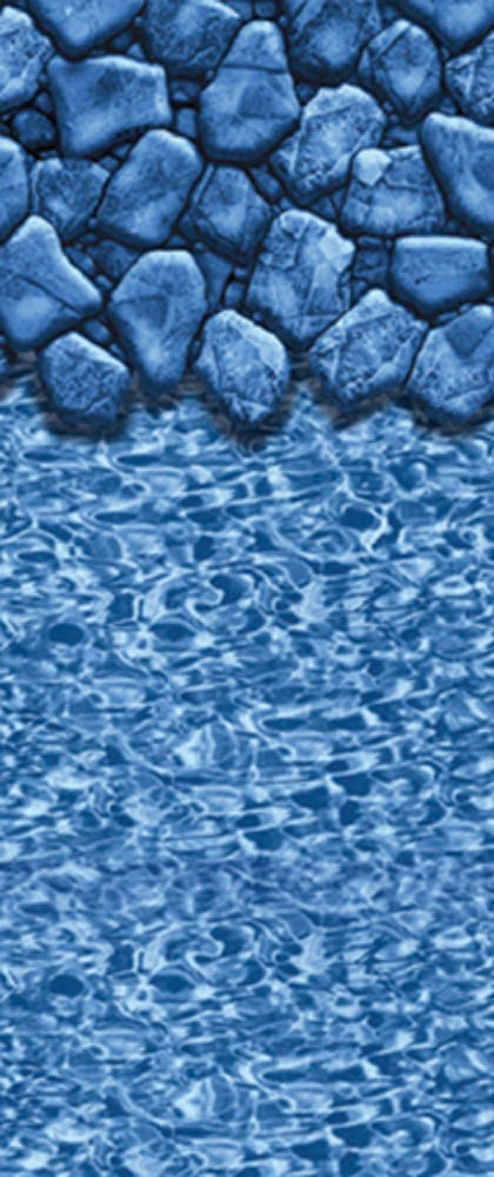 Swimline Blue Swirl Round Standard Gauge Overlap Liner - 48/52-in ...