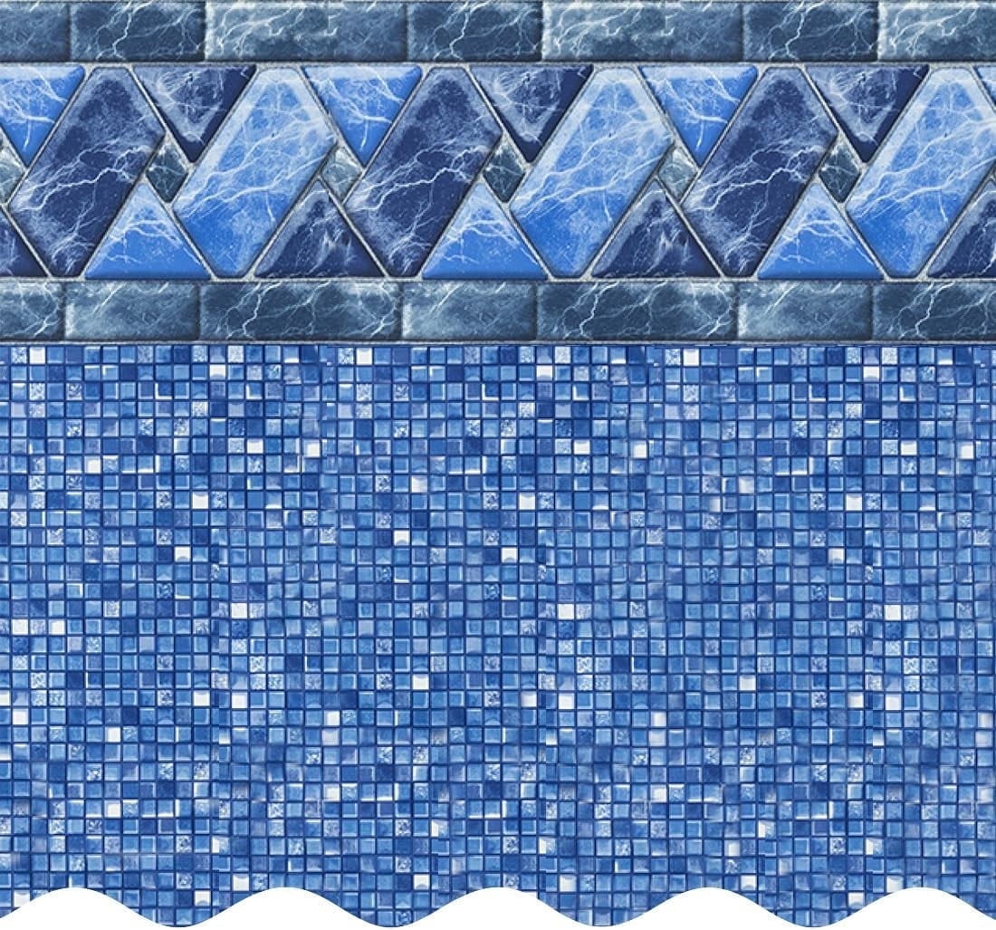 SmartLine 18' x 33' Oval Stone Harbor Unibead Above Ground Swimming ...