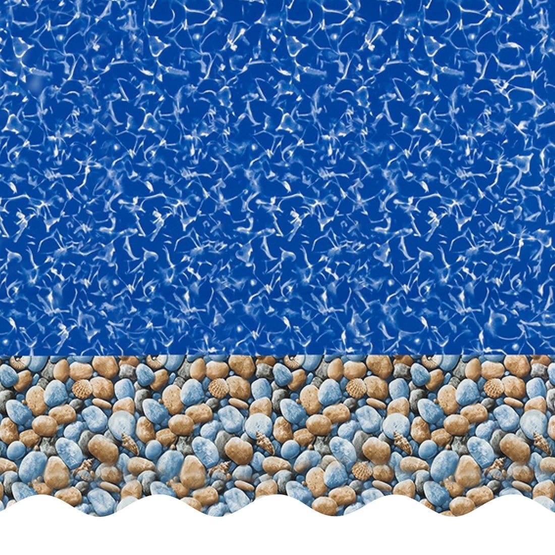SmartLine 18' x 34' Oval Bedrock Overlap Above Ground Swimming Pool ...