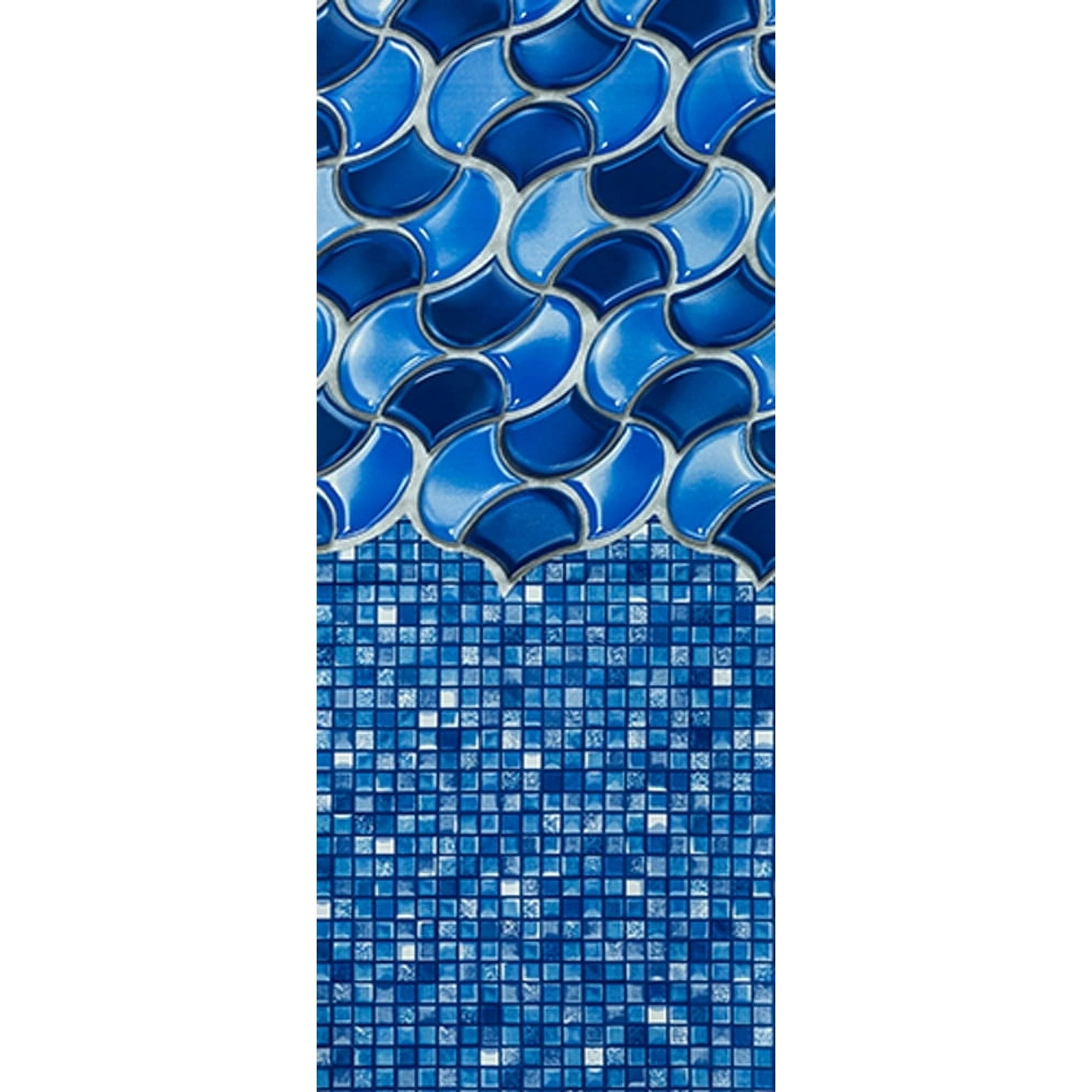 SmartLine 18' x 34' Oval Waves of Poseidon Overlap Above Ground ...