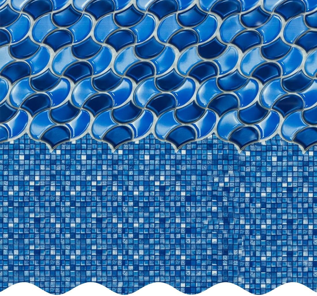 SmartLine 20' Round Waves of Poseidon Overlap Above Ground Swimming ...