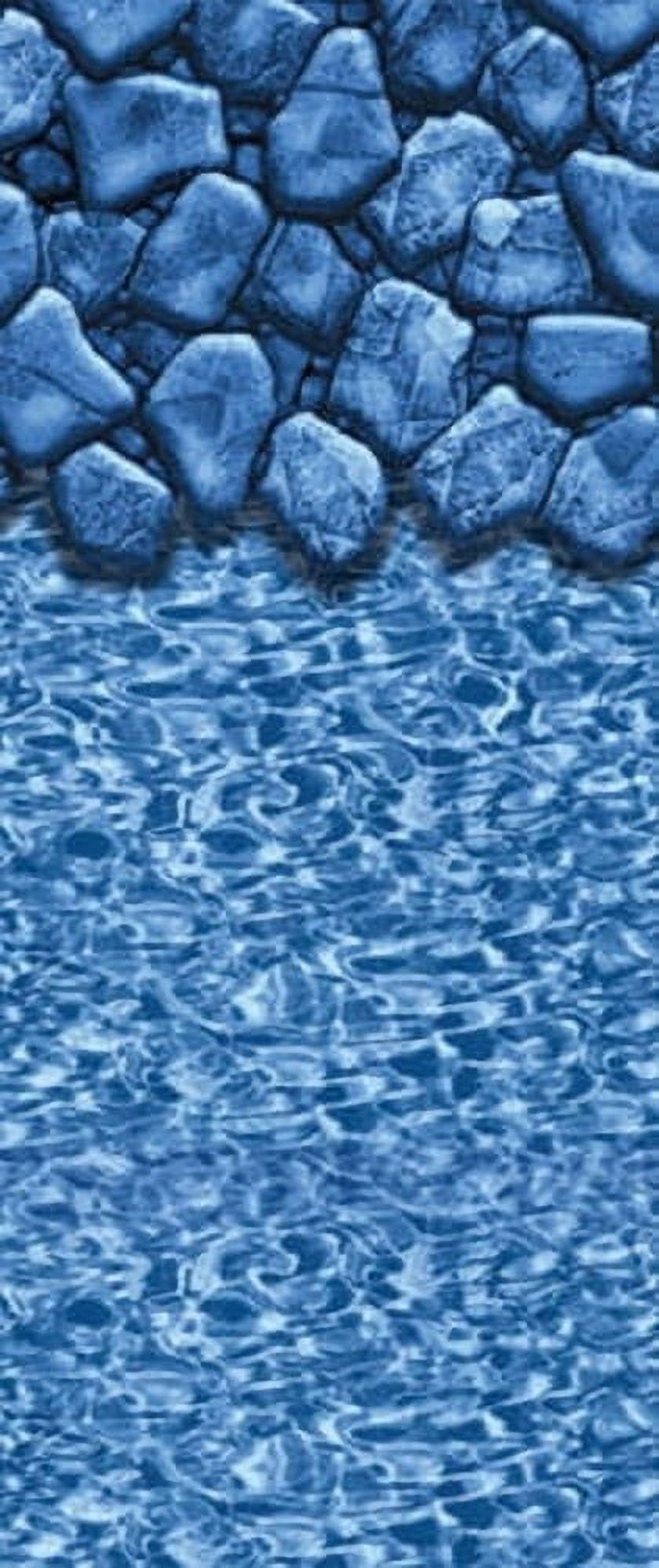 SmartLine 21' Round Boulder Swirl Overlap Pool Liner 48"/52" Height 25 ...