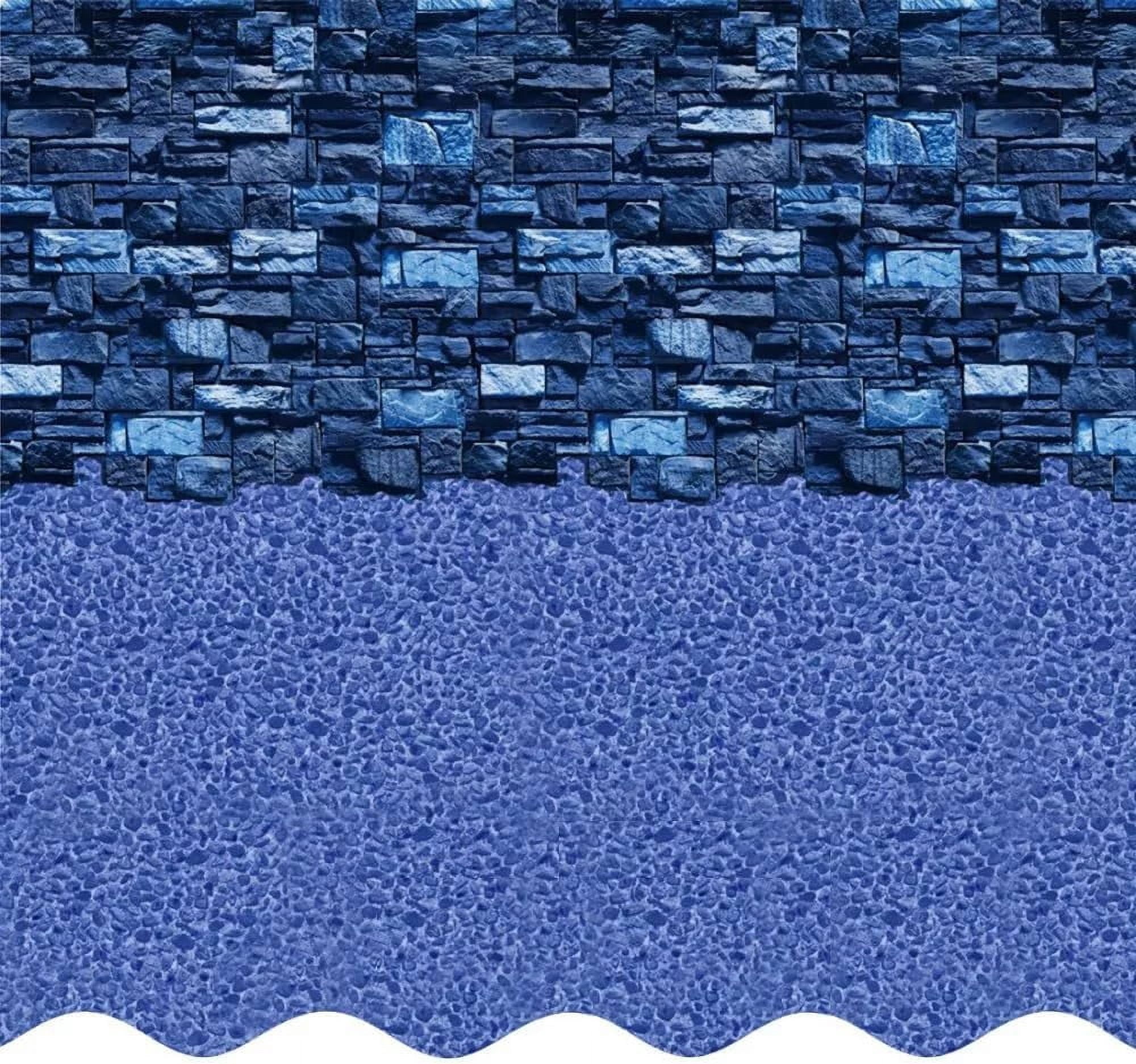 SmartLine 21' Round Cobalt Cobblestone Overlap Above Ground Swimming ...