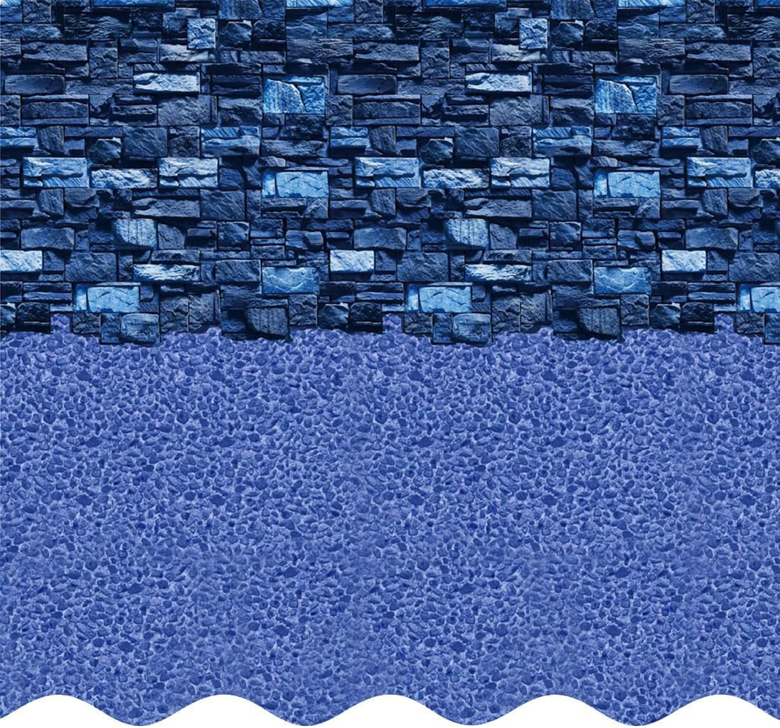 SmartLine 21' Round Cobalt Cobblestone Unibead Above Ground Swimming ...