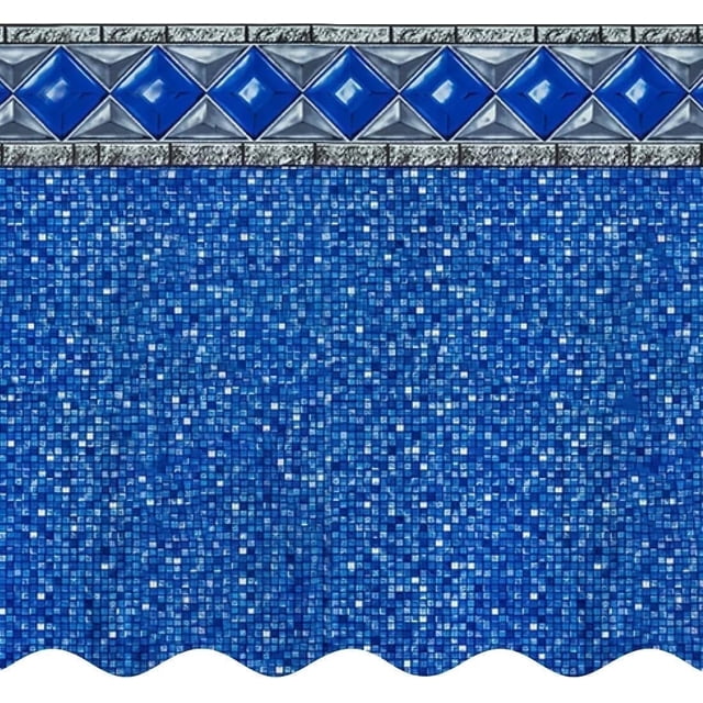 SmartLine 21' Round Crystal Tile Unibead Above Ground Swimming Pool ...