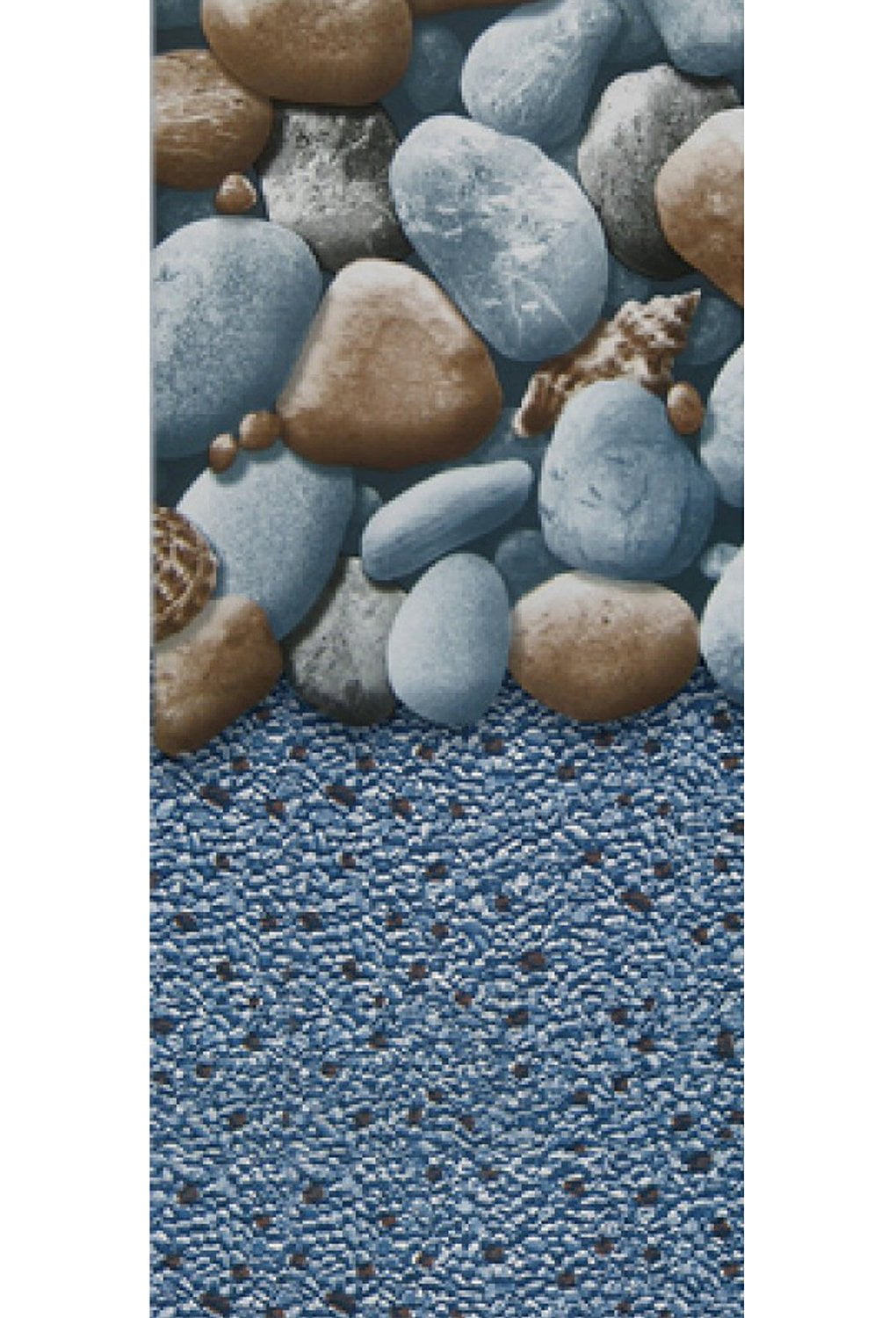 SmartLine 21' Round Rock Island Overlap Pool Liner 48"/52" Height 25 ...