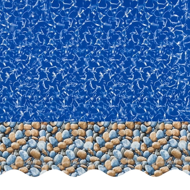 SmartLine 21' x 41' Oval Bedrock Overlap Above Ground Swimming Pool ...