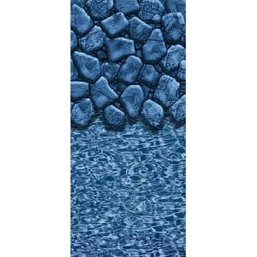 Swimline Boulder Swirl Round Standard Gauge Beaded Liner - 52-in ...