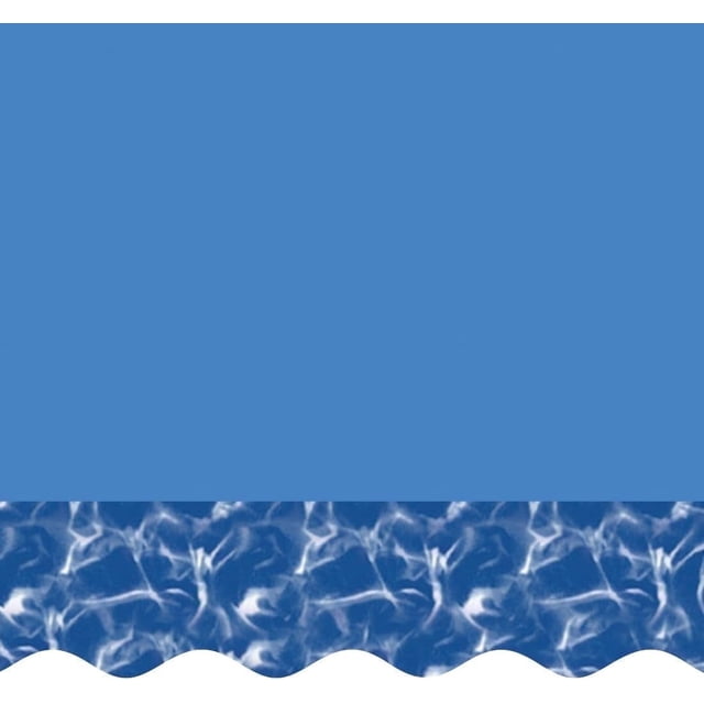 SmartLine 24' Round Swirl Bottom Overlap Expandable Swimming Pool Liner ...