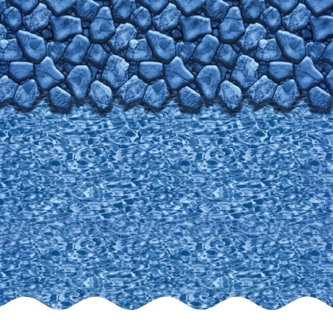 SmartLine 27' Round Boulder Swirl Unibead Above Ground Swimming Pool ...