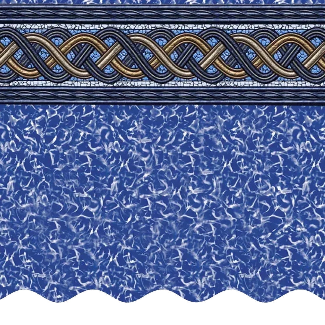 SmartLine 27' Round Braided Shimmer Unibead Above Ground Swimming Pool ...