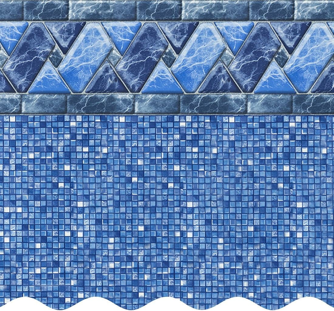 SmartLine 27' Round Stone Harbor Unibead Above Ground Swimming Pool ...