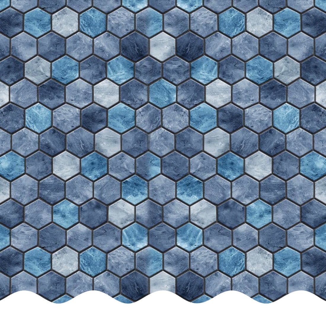 SmartLine 27' Round Travertine Hex Unibead Above Ground Swimming Pool ...