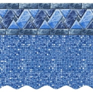 SmartLine 16' x 24' Oval Antilles Dolphin Overlap Above Ground Swimming ...