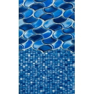SmartLine 15' Round Antilles Dolphin Overlap Swimming Pool Liner 48"/52 ...