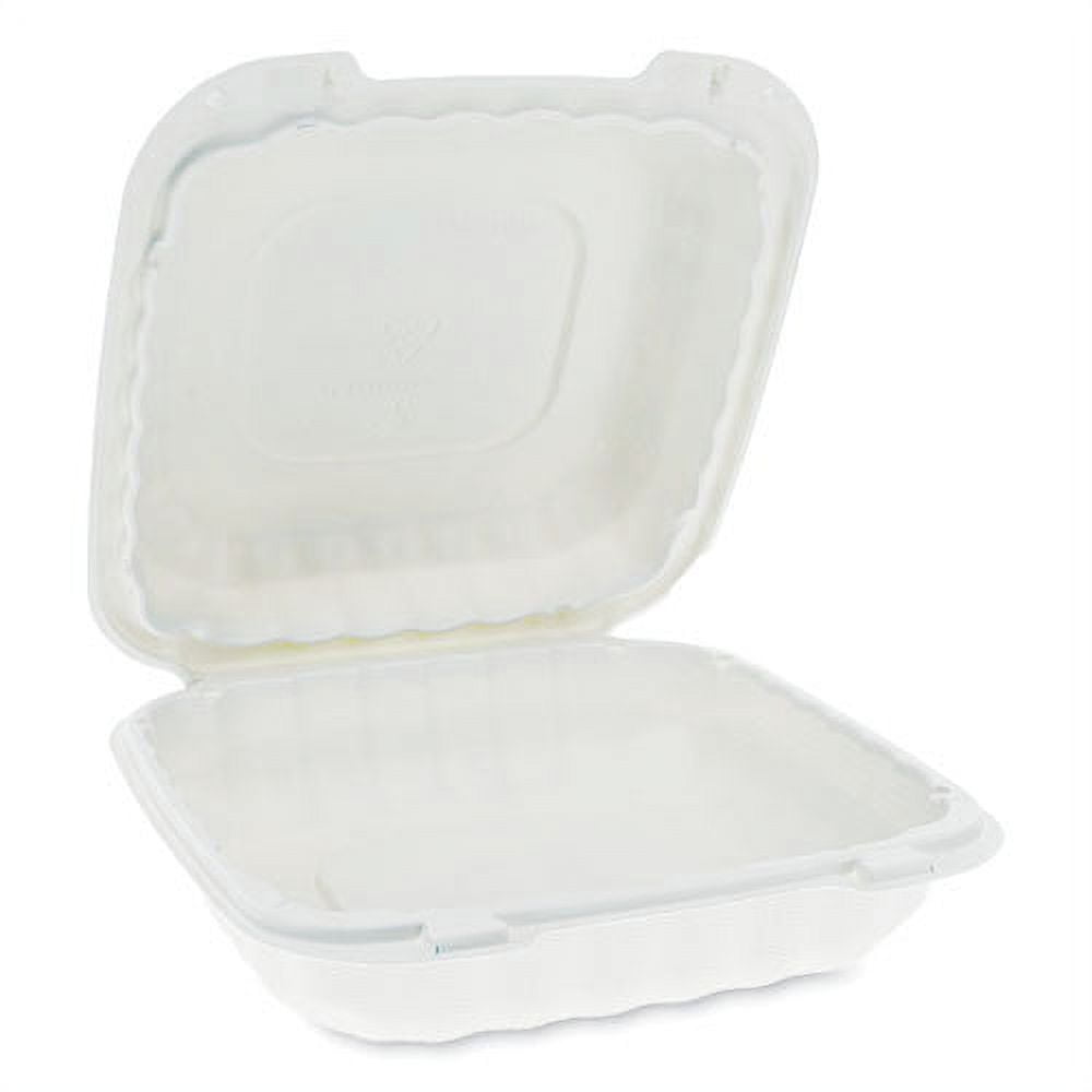 SmartLock Hinged Lid Containers, White, 200 Containers , Pactiv ...