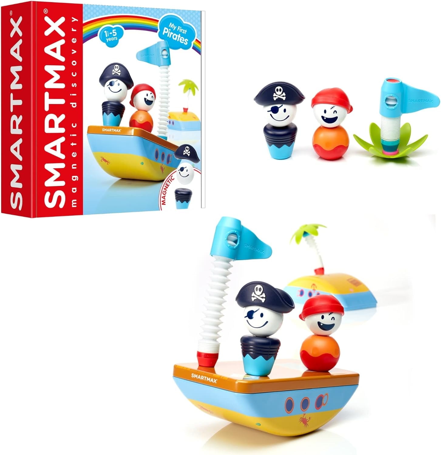 SmartMax My First Pirates Magnetic Building Play Set for Ages 1-5 ...