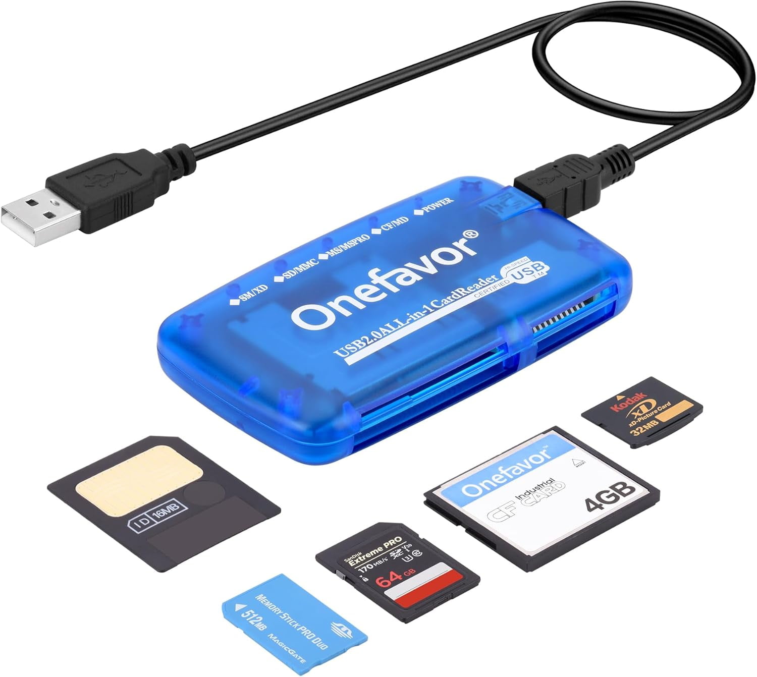 SmartMedia Cards Reader Writer All-in-1 USB versal Multi Card Adapter ...
