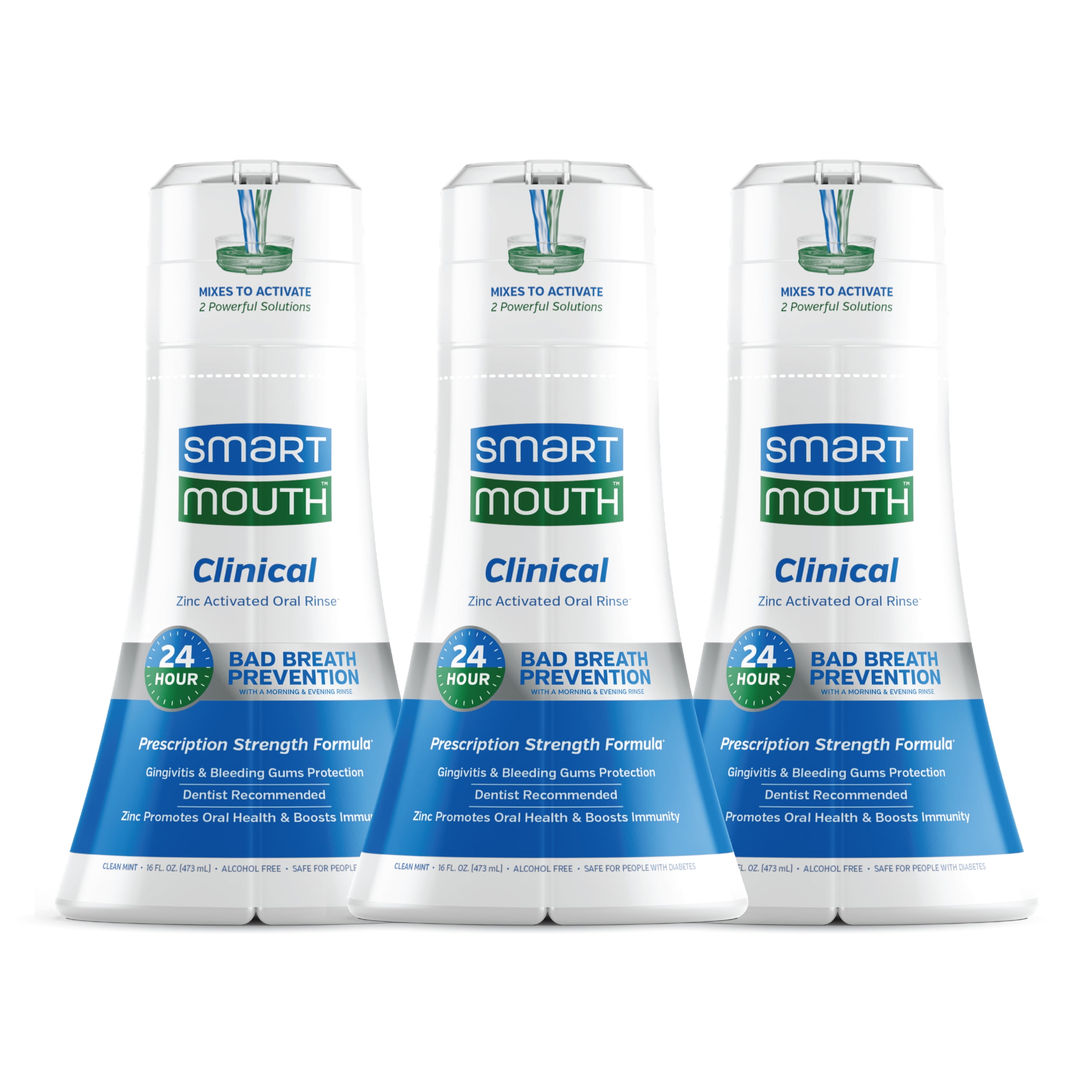 SmartMouth DDS Activated Clinical Mouthwash - Adult Mouthwash for Fresh ...