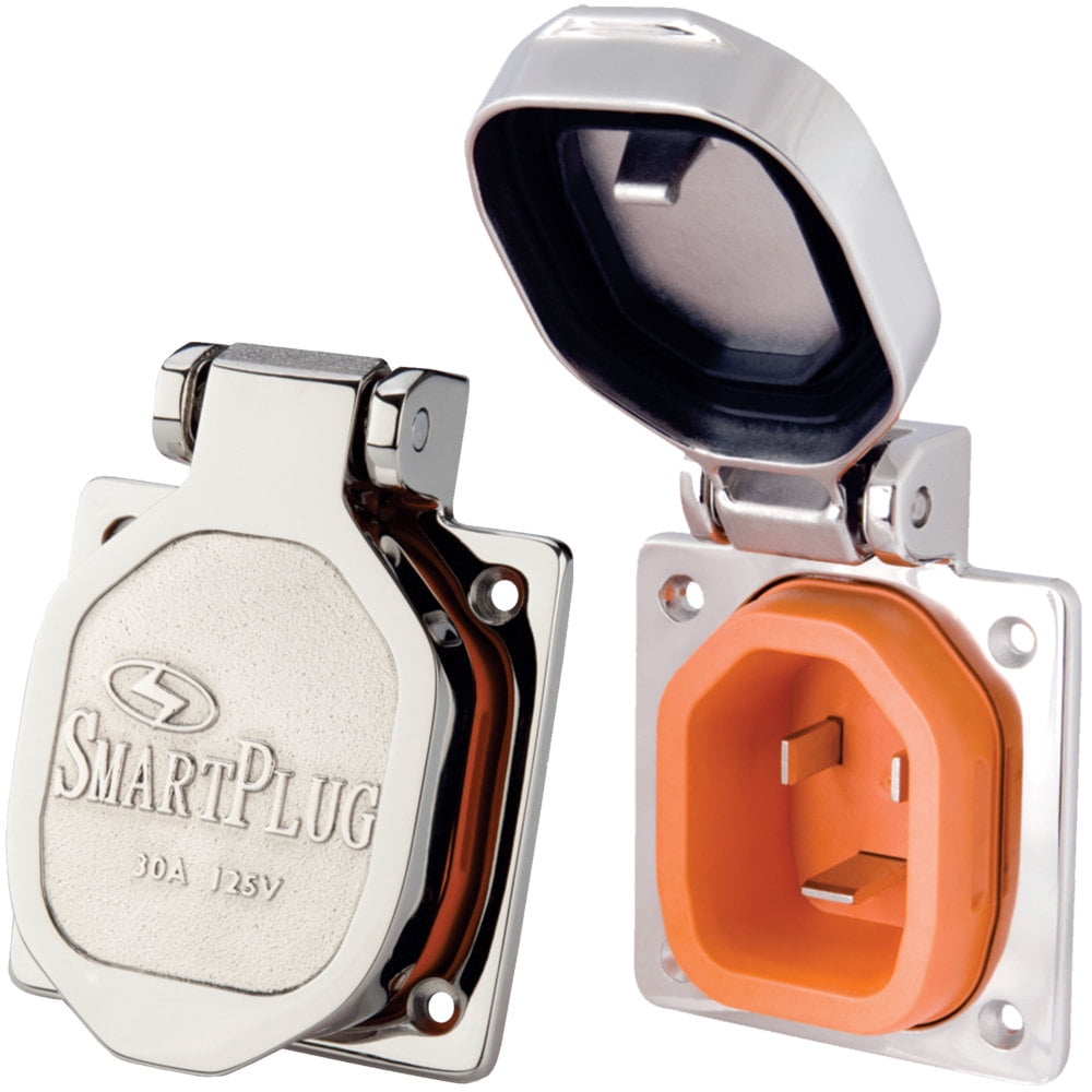 SmartPlug BM30NT Stainless Steel Inlet - 30 Amp - Walmart.com