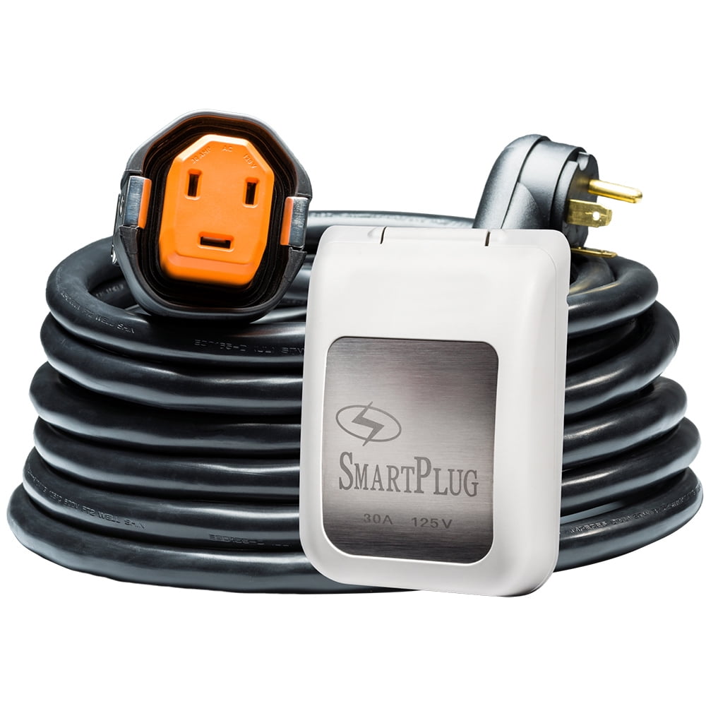 SmartPlug RV Kit 30 AMP Dual Configuration Cordset White Inlet Combo ...