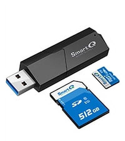 SmartQ C307 Micro Memory USB 3.0 Portable Card Reader for SD, SDHC ...