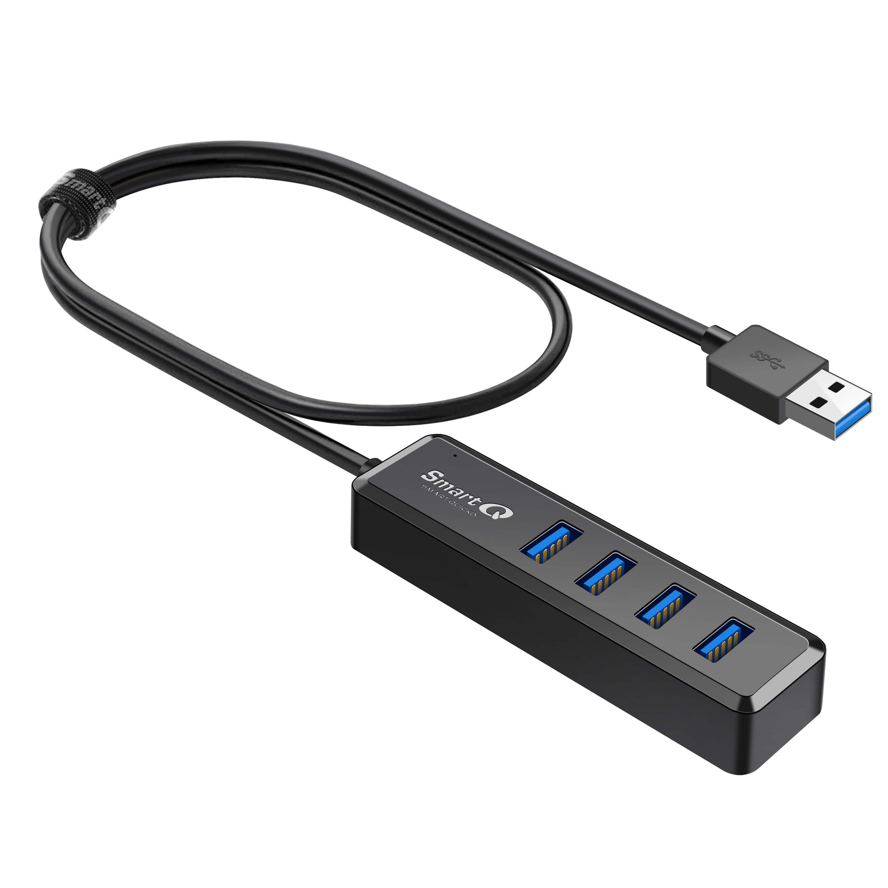 SmartQ H302S USB 3.0 Hub for Laptop with 2ft Long Cable, Multi Port ...