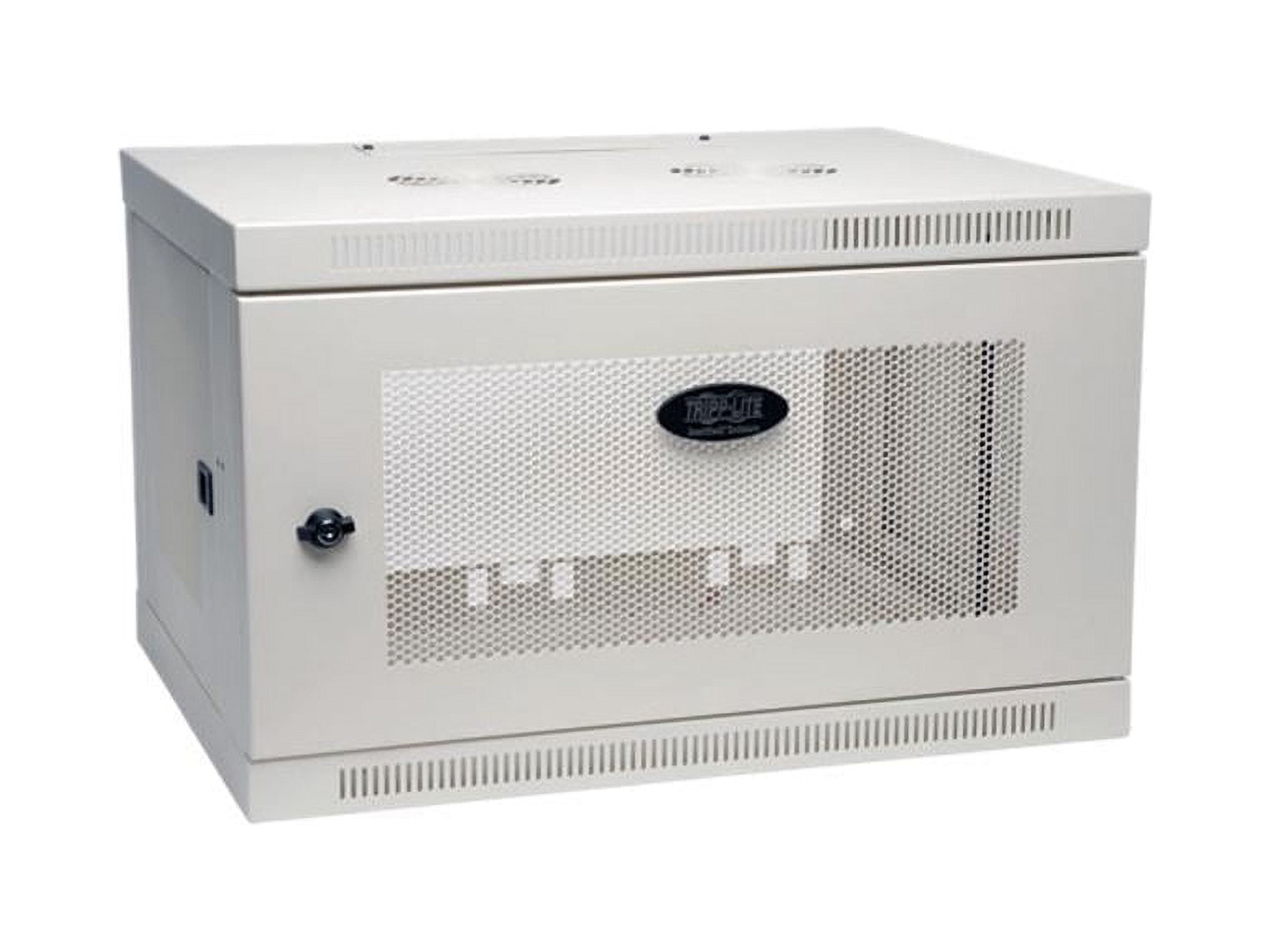 SmartRack 6U Low-Profile Switch-Depth Wall-Mount Rack Enclosure Cabinet ...