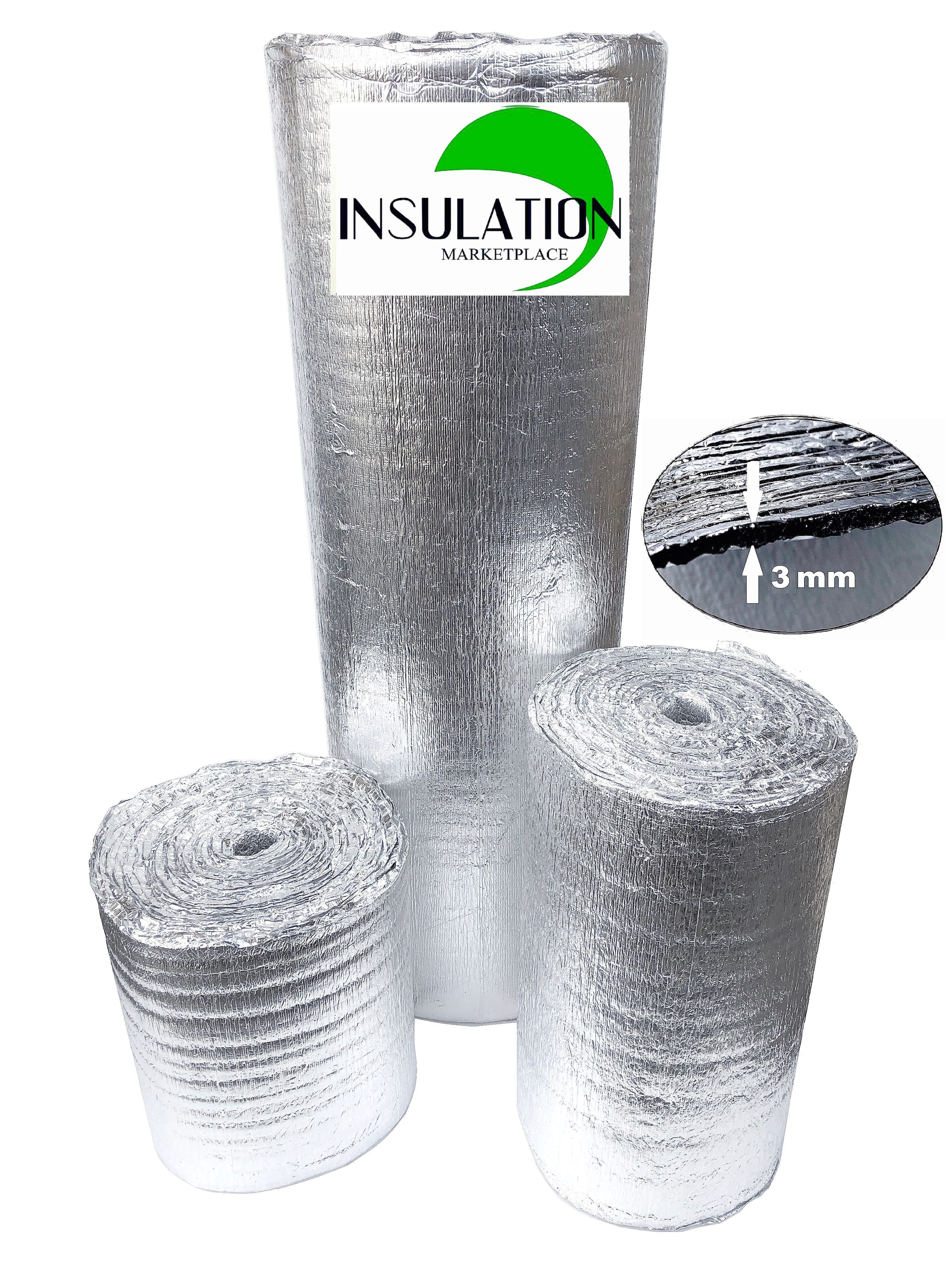 SmartSHIELD -3mm 24"x50Ft Reflective Insulation roll, Foam Core Radiant ...