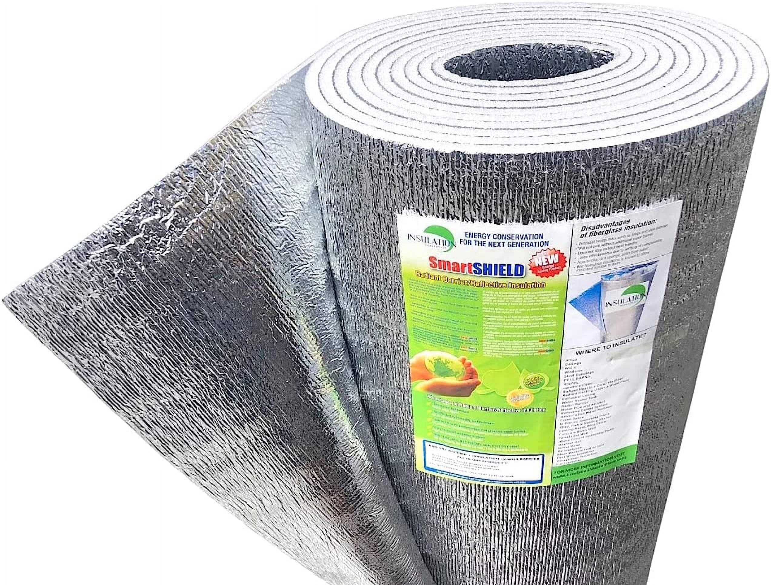 "SmartSHIELD 3mm Reflective Insulation Roll - Foam Core Radiant Barrier ...