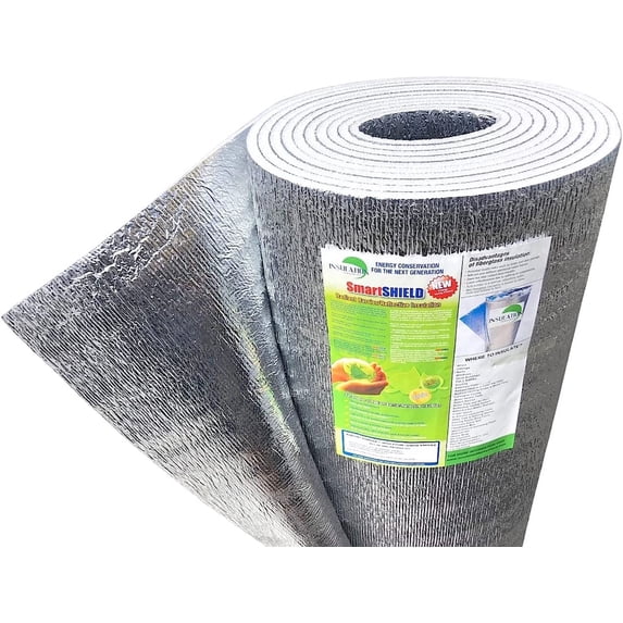 "SmartSHIELD 3mm Reflective Insulation Roll - Foam Core Radiant Barrier ...